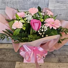 Pretty In Pink Aqua Box Bluebells Florist Crewe